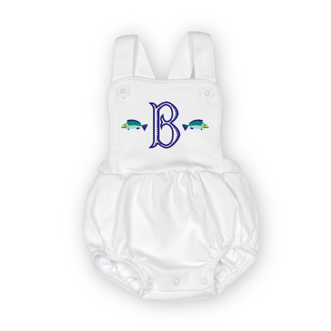 Preppy Fish Minis Sunsuit – littlebugsmonograms